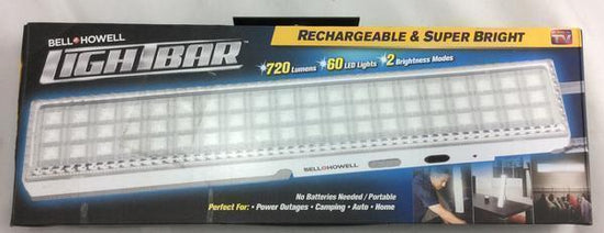Light Bar Bell + Howell 60 LED Rechargeable, Weather-Proof Lighting Da ...